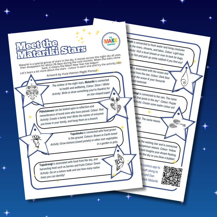 Meet the Matariki Stars - Free Printable – The Make Company