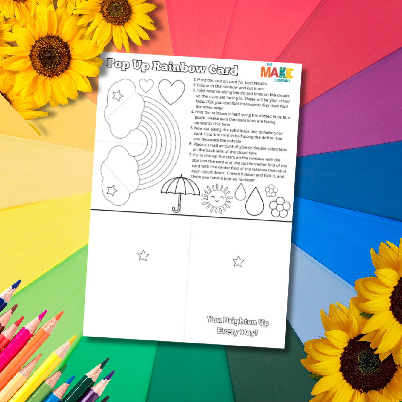 Rainbow Pop Up Card – The Make Company