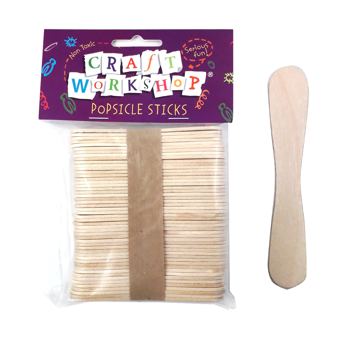 Craft Pop Sticks 50pc 95mm x 18mm – The Make Company